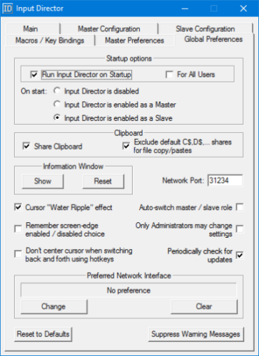 Use Input Director on Windows to copy documents between PCs
