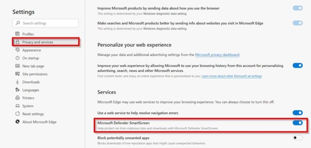 Microsoft Edge Security Settings: Make it more secure and private