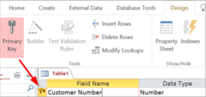 How to create Tables with Table Designer in Access
