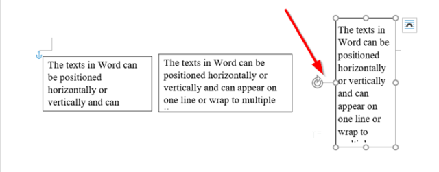 How to change Text Direction by rotating text in Word