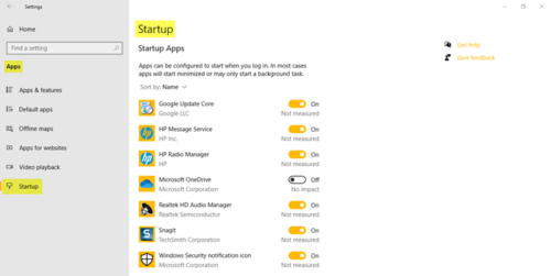 Apps & features in Windows 10 - Functions