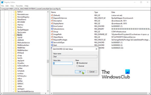 Fix The RPC server is unavailable error in Windows 11