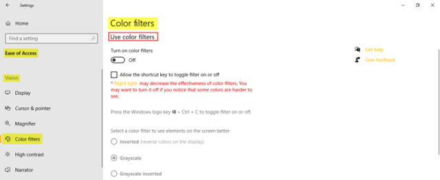 How to use Ease Of Access settings in Windows 10
