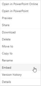 How to embed a PowerPoint presentation on a Website
