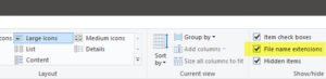 How to show File Extensions in Windows 11