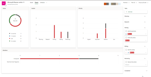 Use Planner to keep track of tasks when working from home