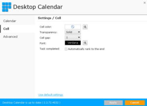 DesktopCal Desktop Calendar app for Windows 11/10