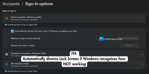 Fix Automatically dismiss Lock Screen NOT working in Windows 11