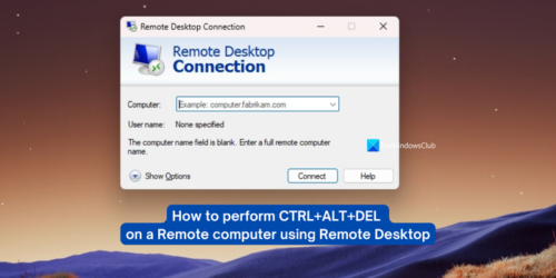 Perform CTRL+ALT+DEL on remote computer using Remote Desktop