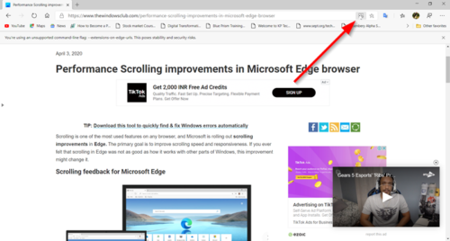 Enable Picture Dictionary in Immersive Reader in Edge browser