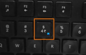 Indian Rupee Currency Symbol; Use keyboard shortcut in Windows 11