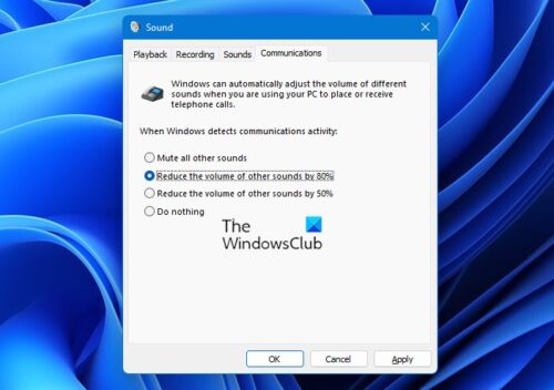 Automatically lower volume with Low Volume feature in Windows 11