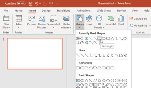 How to enable and merge Shapes in PowerPoint