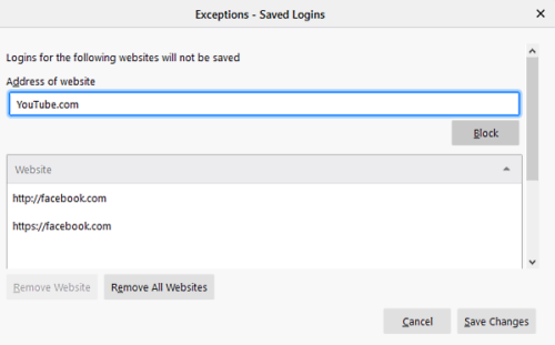 How to find and manage Saved Passwords in Firefox