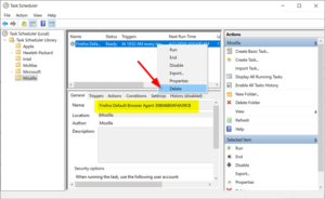 Remove or disable Firefox Default Browser Agent in Windows 11/10