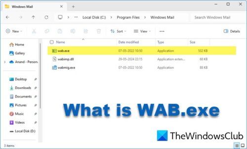 What is wab.exe file on my Windows? Is it malware?