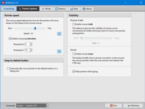 WinMouse: Customize and improve mouse pointer movement