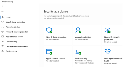 List of Windows 10 Security features that help you stay safe