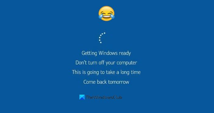 Windows 11/10 stuck on Getting Windows ready screen Windows 11/10 stuck on Getting Windows ready screen