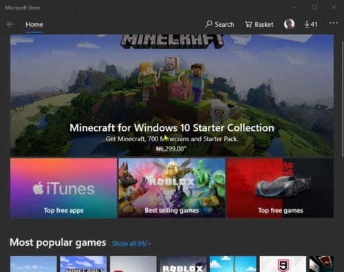 Microsoft Store app is removed when you log on for the first time
