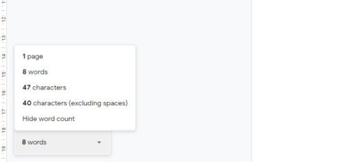 How to always display Word Count in Google Docs