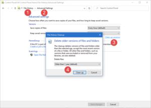 How to delete File History backups manually in Windows 11/10