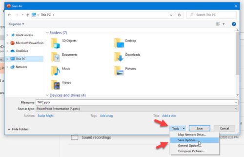 How to embed Fonts in PowerPoint