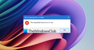 Error 0x800700AA, The requested resource is in use when copying
