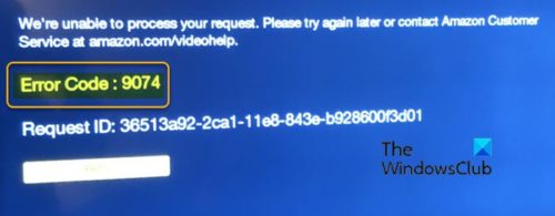 Amazon Prime Video error codes 1060 and 9074 [fix]