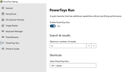 How to use Run and Keyboard Manager in PowerToys