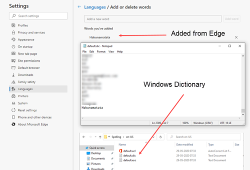 How to enable Spell Check in Microsoft Edge