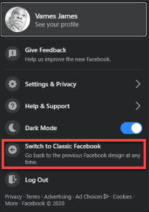 How to turn on Dark Mode in Facebook