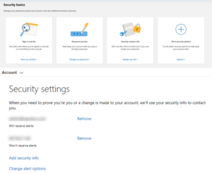 Your security info change is still pending - Microsoft Account