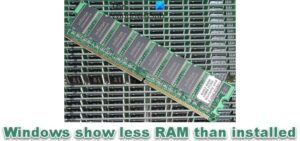 Usable RAM less than installed in Windows 11/10