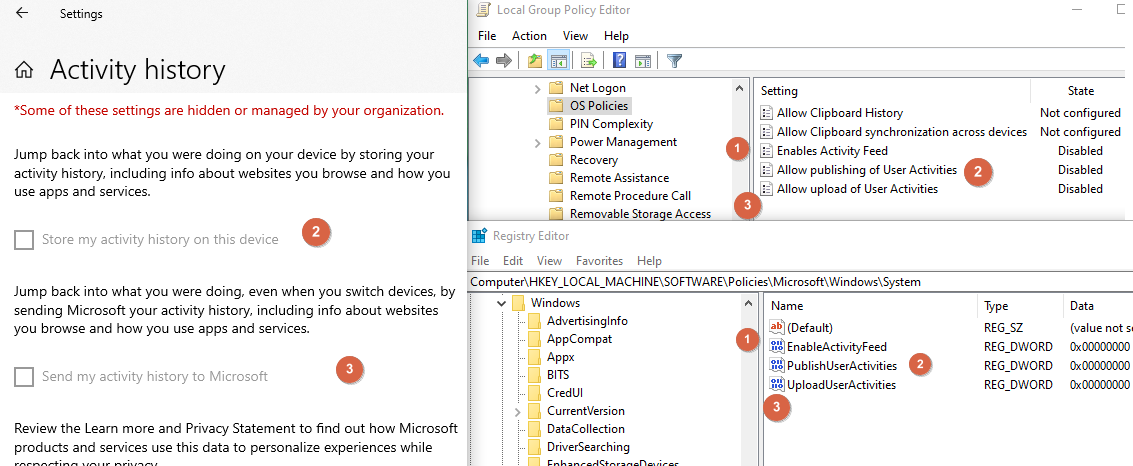 How to disable Activity History permanently in Windows 11