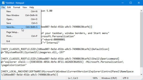 Add Color and Appearance to Control Panel in Windows 11/10