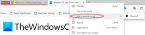 How to use Tab Groups in Microsoft Edge