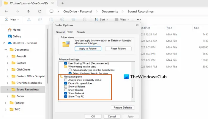 Make Explorer Navigation Pane expand to open folder in Windows Make Explorer Navigation Pane expand to open folder in Windows