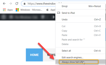 How to make Chrome always show full URL in the Address Bar
