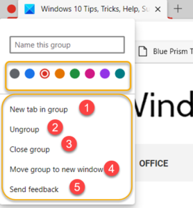 How to use Tab Groups in Microsoft Edge