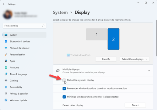 Desktop icons moved from Primary Monitor to Secondary Monitor