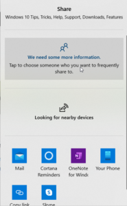 How to share a web page URL using Microsoft Edge browser