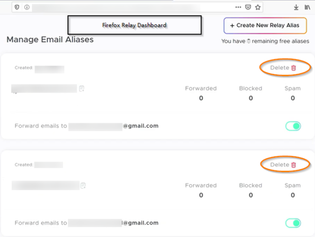 Firefox Private Relay add-on works as anti-spam feature