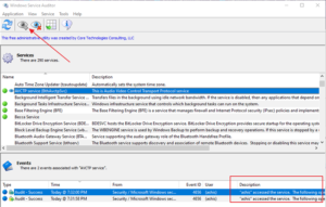 How to find which process stopped or started Windows Services