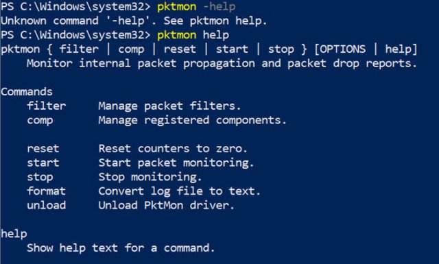 How to use Network Sniffer Tool PktMon.exe in Windows 11/10