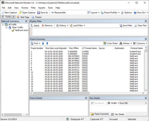 How to use Network Sniffer Tool PktMon.exe in Windows 11/10