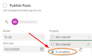 How to configure and update Task Progress in Microsoft Planner