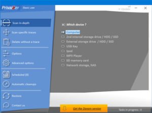 PrivaZer Free Power-packed Privacy Tool & Cleaner for Windows