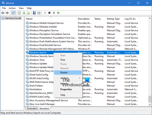 This is taking to long to load - Windows Search