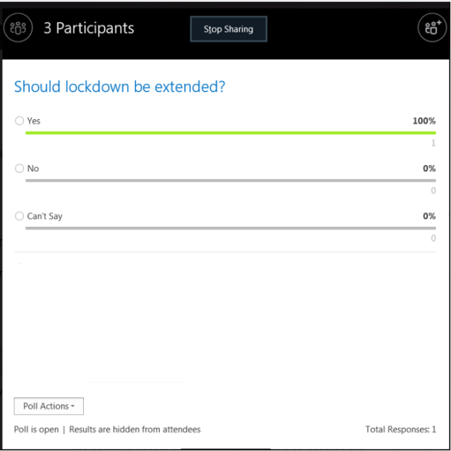 How to start a Poll, Q&A, and Whiteboard in Skype for Business Meeting